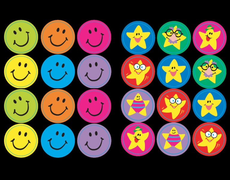Smiley or Stars Reward Stickers