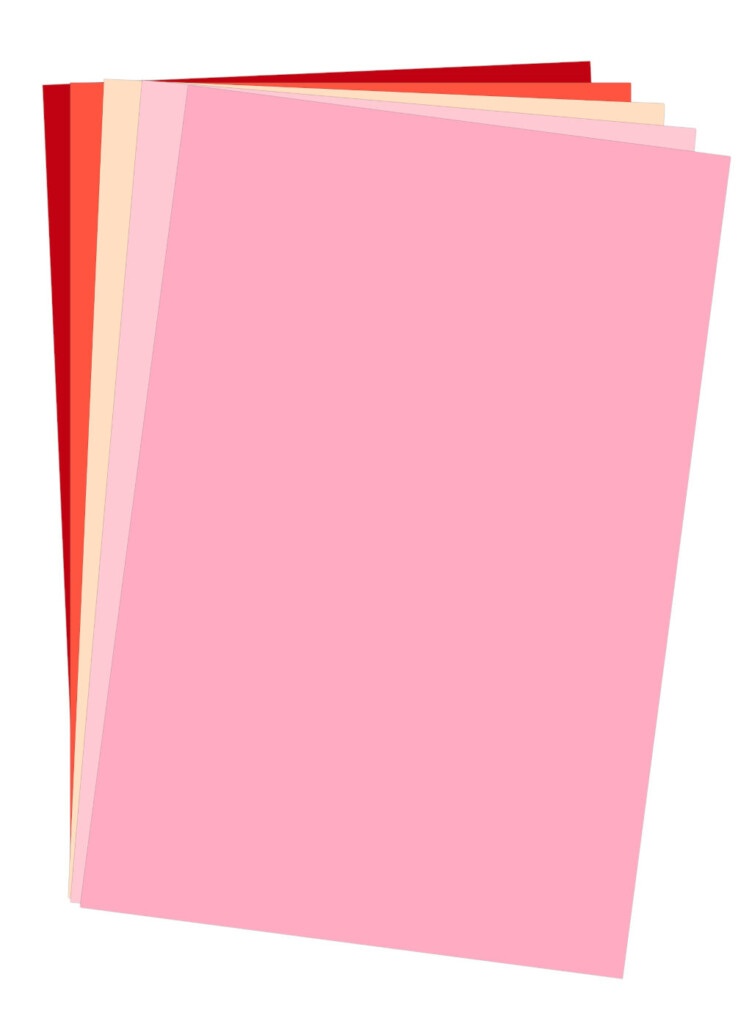 Dalton Manor A4 Red & Pinks 5 Colours Paper - WL Coller Ltd