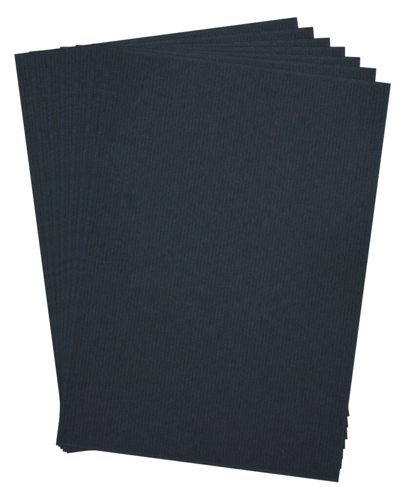 B1 Embossed Navy Blue Card