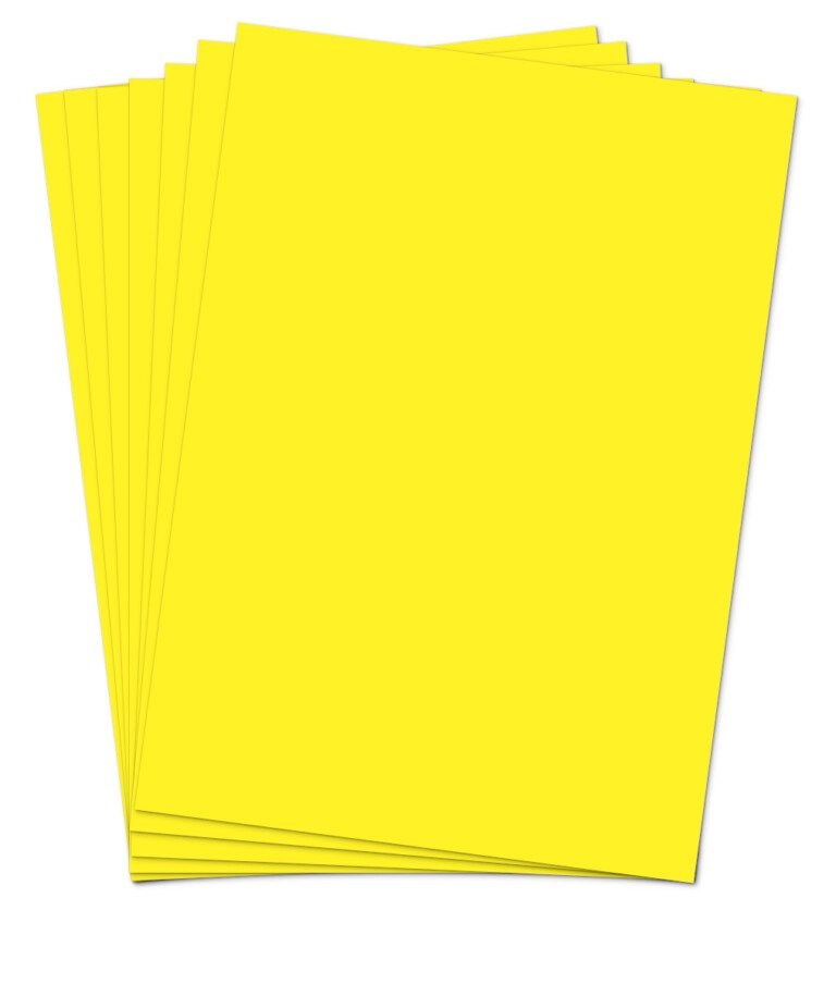 Dalton Manor A4 Intensive Yellow Card - WL Coller Ltd